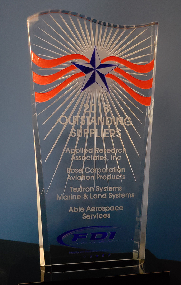 Federal Defense Industries Announces 2018 Outstanding Supplier Awards